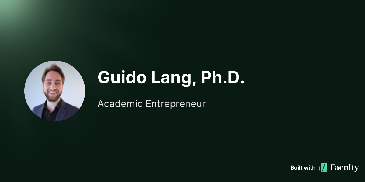 Guido Lang, Ph.D.